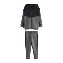 next Jogginganzug Jungen Größe 158 grau / schwarz