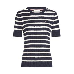 Tommy Hilfiger Pullover Damen Gr&ouml;&szlig;e XXS blau / wei&szlig;