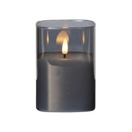 STAR TRADING LED Windlicht ,Flamme' mit Flackereffekt, Batterie, Timer, dunkelgrau, | Gr.: onesize