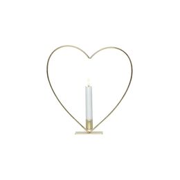 STAR TRADING LED Dekoleuchte ,Flamme Heart' mit goldenem Herz, Batterie + Timer, fl | Gr.: onesize