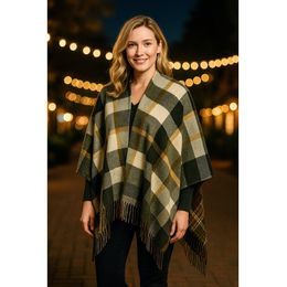 Collezione Alessandro Poncho " Aspen " in grün | Gr.: onesize