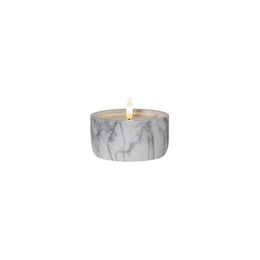 STAR TRADING Beton-Kerze ,Flamme Marble', Votivkerze in Marmor-Optik, Batterie + Ti | Gr.: onesize