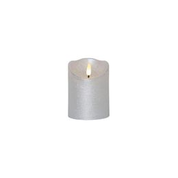 STAR TRADING LED Echtwachskerze ,Flamme Rustic', Batterien, Timer, warmweiß flacker | Gr.: onesize