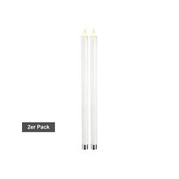 STAR TRADING LED Stabkerzen ,M-Twinkle', Flacker-Effekt, Batterie und Timer, 2er Se | Gr.: onesize