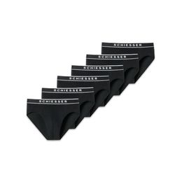 Schiesser Slip 6er Pack in Schwarz | Gr.: XXL