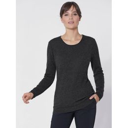 WITT WEIDEN Kaschmirpullover in anthrazit-meliert | Gr.: 36-38