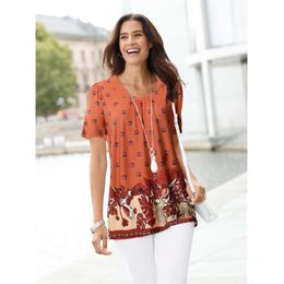 WITT WEIDEN Tunikashirt in papaya-bedruckt | Gr.: 36