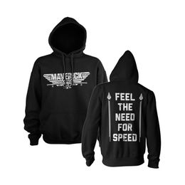 Top Gun Hoodie in Schwarz | Gr.: S
