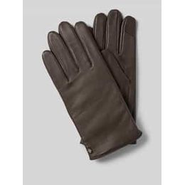 Roeckl Fingerhandschuhe mit Label-Applikation Modell 'Boston'