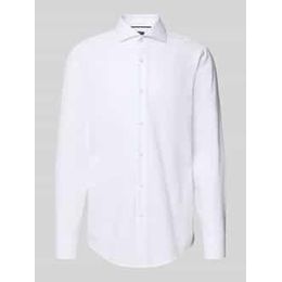 BOSS Slim Fit Businesshemd aus Baumwolle mit Kentkragen Modell 'HANK'