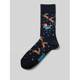 Happy Socks Regular Fit Socken mit Logo-Stitching Modell 'Sleigh'