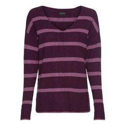 Laura Scott Streifenpullover in lila-gestreift | Gr.: 36