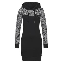 Kangaroos Sweatkleid in schwarz-gemustert | Gr.: 44