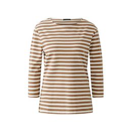 Oui T-Shirt SOLEILA in offwhite camel | Gr.: 44