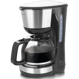 Emerio Filterkaffeemaschine "CME-122933", schwarz (schwarz, silber), 1,25 l, 10, Kaffeemaschinen