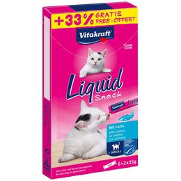 Vitakraft Cat liquid Snack Lachs 6 Stück + 2 gratis
