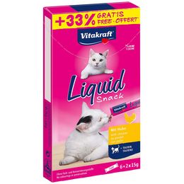 Vitakraft Cat liquid Snack Hähnchen 6 Stück + 2 gratis