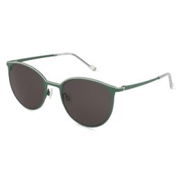 HUMPHREY&acute;S eyewear Humphrey&rsquo;s eyewear 585336 | Unisex-Sonnenbrille | Fassung: Vollrand, Panto, Titan, Gr&uuml;n Hell | Glasfarbe: Grau
