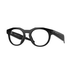 Oakley Meta OW8002 HSTN | Unisex Smarte Brille | Fassung: Rund, Kunststoff, Schwarz | Glasfarbe: Transparent