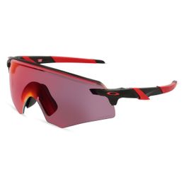 Oakley OO9471 ENCODER | Herren-Sonnenbrille | Fassung: Randlos, Quadratisch, Kunststoff, Schwarz Matt | Glasfarbe: Violett Verlaufend