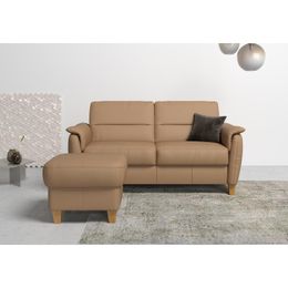 Home Affaire 2,5-Sitzer &raquo;Palmera, B: 179 cm&laquo; mit Federkern braun Luxus-Microfaser (100% Polyester);Struktur (100% Polyester);Luxus-Microfaser in 