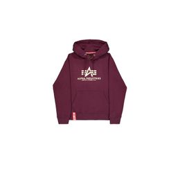 Alpha Industries Hoodie »Basic Hoodie BL« dark cherry XXS XXS Brushed Fleece Stoff