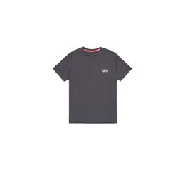 Alpha Industries T-Shirt »Signature Backprint T-Shirt« vintage grey XS XS Single Jersey Stoff