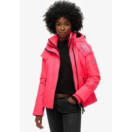 Superdry Outdoorjacke »HOODED MTN WINDBREAKER JACKET« mit Kapuze Hyper Fire Pink XL XL Windbreaker von Superdry