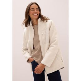 Cecil Pl&uuml;schjacke mit Softshell Details teddy vanilla white XS (36) XS (36) Jacke von Cecil