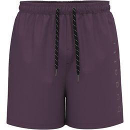 Bugatti Badeshorts »Ramon« Tonal reflektiv Logoprint auf dem linken Bein plum XL - N-Gr N-Gr XL Badeshorts Bugatti