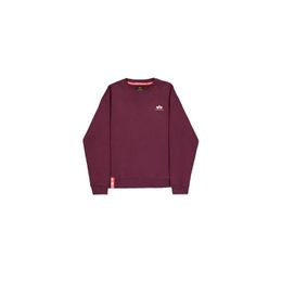 Alpha Industries Sweater »Basic Sweatshirt SL« dark cherry XXL XXL Brushed Fleece Stoff