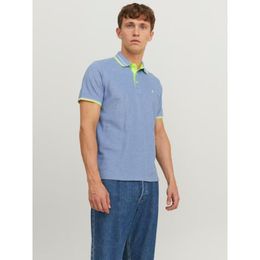 Jack & Jones JACK & JONES Poloshirt »JJEPAULOS POLO SS NOOS« mit Logo Stickerei Bright Cobalt L L Herren-Poloshirt von Jack & Jones