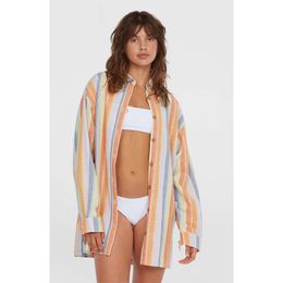 O`Neill O'NEILL Hemdblusenkleid »BEACH VINTAGE LONG SHIRT« vintage stri S (36) - N-Gr N-Gr S (36) Hemdkleid von O'Neill