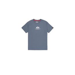 Alpha Industries T-Shirt »Basic T-Shirt ML« denim blue XXL XXL Single Jersey Stoff