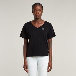 G-Star Raw G-STAR V-Shirt »Open V Relaxed« mit Logo Druck dk black M M T-Shirt von G-STAR
