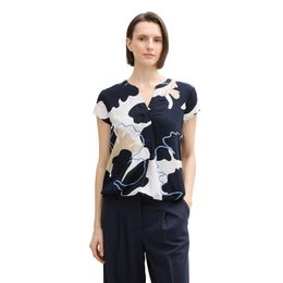 Tom Tailor Kurzarmbluse mit grafischem Muster big floral 42 42 Leichte Bluse von Tom Tailor