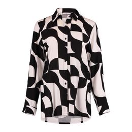 Haily's Hailys Bluse 'Ni44na' Damen Größe L schwarz / naturweiß