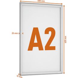 Durable Klapprahmen Aluminium, Format A2, silber