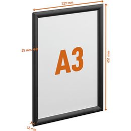 Durable Klapprahmen Aluminium, Format A3, schwarz