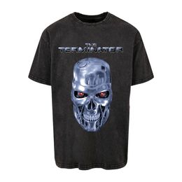 Merchcode Shirt 'Terminator I'll Be Back' Herren Größe 4XL rauchblau / feuerrot / schwarz / weiß