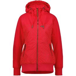 alife and kickin alife & kickin Jacke 'MaliaAK' Damen Gr&ouml;&szlig;e XXL braun / rot / wei&szlig;
