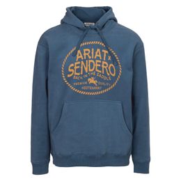 Ariat Hoodie Back in the Saddle blau Herren S