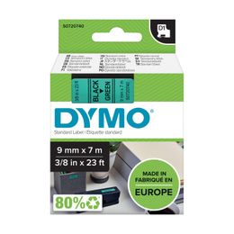 Original Dymo LABELMANAGER Executive 640 CB Set (40919 / S0720740) Schriftband 9mm/7m Schwarz auf Gr&uuml;n