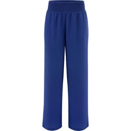 Damen Schlupfhose mit gesmoktem Bund royalblau, Größe 38