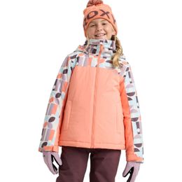 Snowboardjacke Roxy "Galaxy 10K", Mädchen, Gr. 10(140-148cm), weiß (whisper weiß winter font), 55% Polyester, 45% Polyester, Jacken