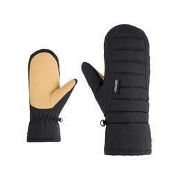 Fäustlinge Ziener "ISCADA-Z MITTEN glove", Damen, Gr. L, schwarz, Materialmix, Handschuhe