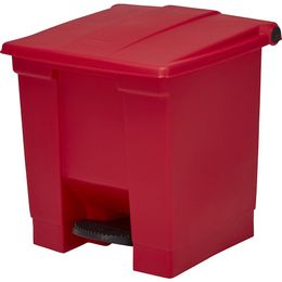 Rubbermaid Tretabfalleimer, Industrie, aus Polyethylen, Volumen 30 l, rot, ab 5 Stk