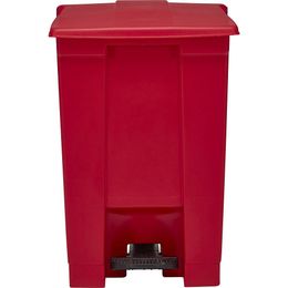 Rubbermaid Tretabfalleimer, Industrie, aus Polyethylen, Volumen 45 l, rot