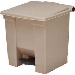 Rubbermaid Tretabfalleimer, Industrie, aus Polyethylen, Volumen 30 l, beige