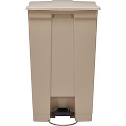 Rubbermaid Tretabfalleimer, Industrie, aus Polyethylen, Volumen 87 l, beige